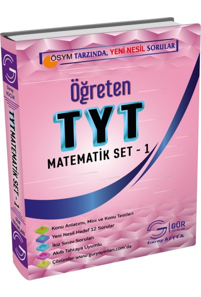 Gür Yayınları Öğreten TYT Matematik Set - 1