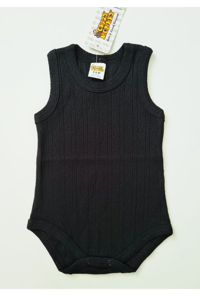 Crazy Monkey Sıfır Kol Delikli Model Bebek Çıtçıtlı Body