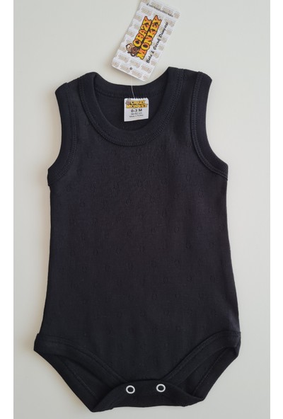 Crazy Monkey Sıfır Kol Delikli Model Bebek Çıtçıtlı Body