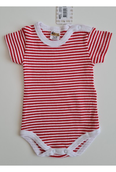 Crazy Monkey Kısa Kol Çizgili Model Kız Bebek Çıtçıtlı Body Crazy Monkey Kısa Kol Çizgili Model Kız Bebek Çıtçıtlı Body