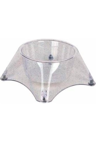 Kaymaz Ayaklı Simli Plastik Köpek Mama Su Kabı 250ML