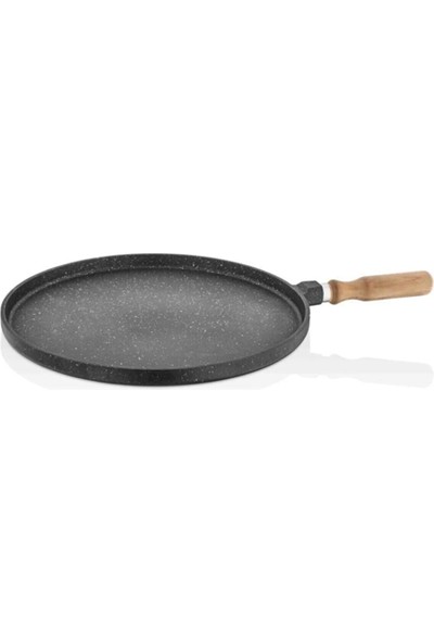 Aler Home Oms Paslanmaz Döküm Gözleme Tavası Siyah 36 cm Aler Home Oms Paslanmaz Döküm Gözleme Tavası Siyah 36 cm