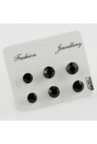 Fashion Jewellry Tektaş Küpe, 6'lı Fashion Jewellry Tektaş Küpe, 6'lı