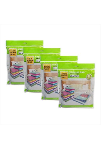 Magic Saver Bag 4 Adet Vakumlu Hurç Özel Seti Büyük Paket (4 Xxl) Magic Saver Bag 4 Adet Vakumlu Hurç Özel Seti Büyük Paket (4 Xxl)