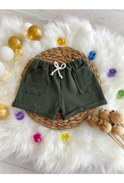Erde Unisex Bebek/çocuk Waffle Şort Erde Unisex Bebek/çocuk Waffle Şort