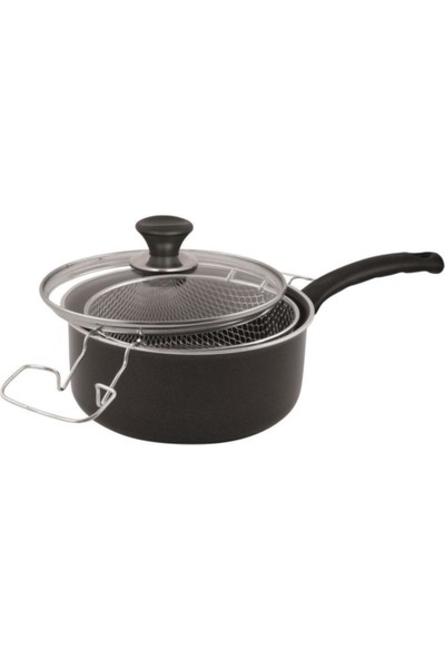 Mehtap Onyx Teflon Kızırtma Tenceresi 22 cm