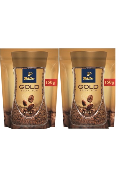 Tchibo Gold Selection Çözünebilir Kahve Ekonomik Paket 150 gr 2'li Tchibo Gold Selection Çözünebilir Kahve Ekonomik Paket 150 gr 2'li