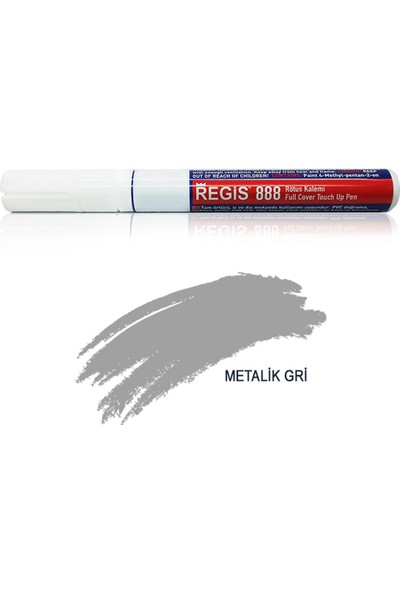 Kementaş Ral 9006 Metalik Gri Tam Örtücü Rötuş Kalemi Kementaş Ral 9006 Metalik Gri Tam Örtücü Rötuş Kalemi