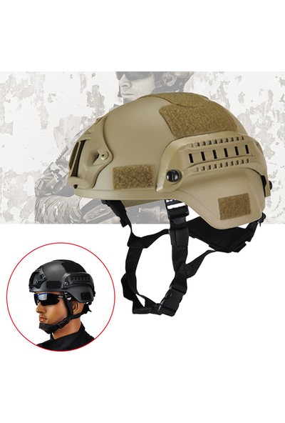Yingxinfeng Store Gece Görüşlü Spor Kamera Montajlı Askeri Taktik Kask Baş Koruyucu (Yurt Dışından)