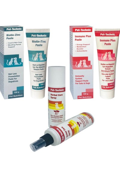 Pet-Technic Pet Technic Biotin Zinc Pasta + Immune Plus Pasta + Herbal Care Dog Spray Pet-Technic Pet Technic Biotin Zinc Pasta + Immune Plus Pasta + Herbal Care Dog Spray