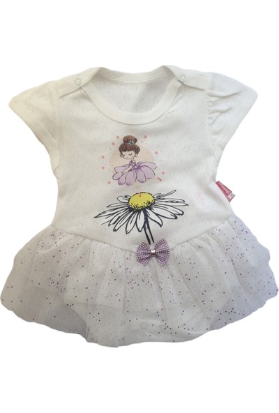 Pabbuc Baby Desenli Tüllü Bebek Body & Zıbın