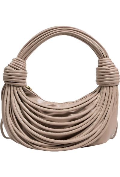 Wonderful Day Patchwork Tote Kol Çantası - Beyaz (Yurt Dışından)