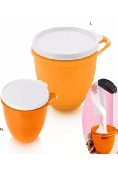 Tupperware Miksim Saklama ve Hazırlama Kabı Set (3l-1.4l) Esc Tupperware Miksim Saklama ve Hazırlama Kabı Set (3l-1.4l) Esc