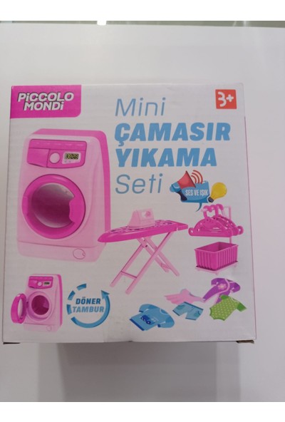 Piccolo Mondi Piccoloo Mondi Miniçamaşıryıkama Seti Ses-Işık +3 Piccolo Mondi Piccoloo Mondi Miniçamaşıryıkama Seti Ses-Işık +3