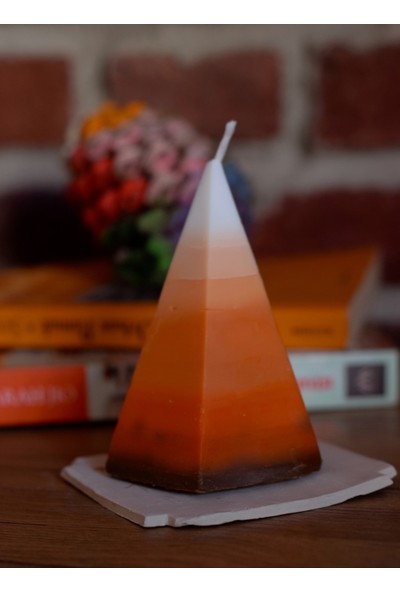 Lovu Candles Piramit Turuncu Mum Lovu Candles Piramit Turuncu Mum