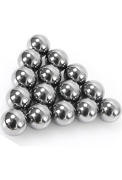 Shenzhen Xin Xin 500 Adet Paslanmaz Çelik Pürüzsüz Bilye Çap 3.5mm - Gümüş (Yurt Dışından)