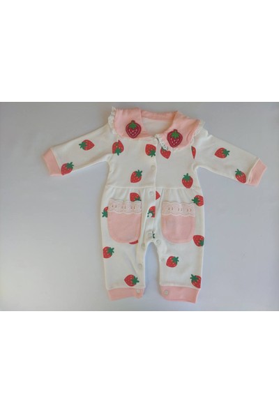 HMC Çilekli Desenlı Cepli Yakalı Tulum