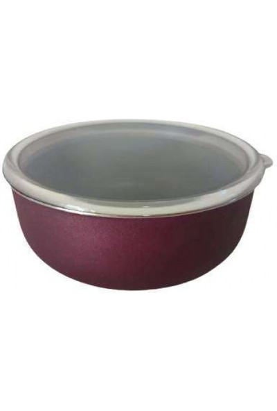 Kapaklı 18 cm Pişir Sakla Yemek Kabı - Bordo