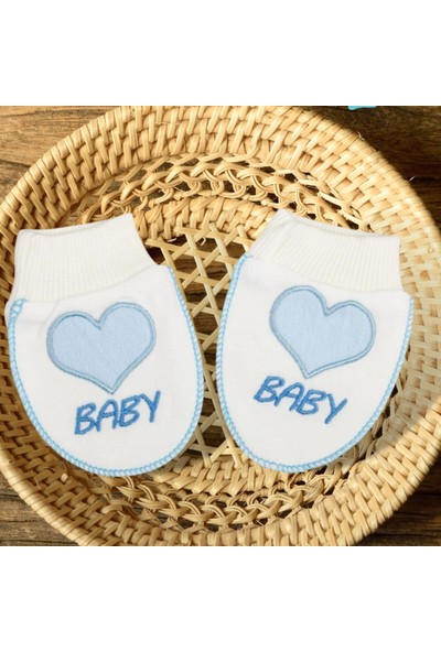 Dodo Baby Yeni Doğan Kalp Desenli Eldiven Dodo Baby Yeni Doğan Kalp Desenli Eldiven