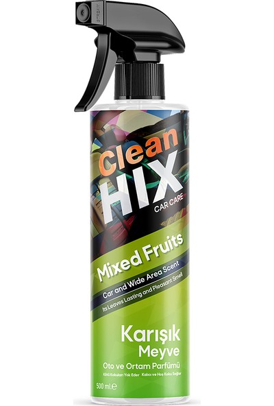 Clean Hix Car Care Karışık Meyveli Oto ve Ortam Parfümü 500 ml