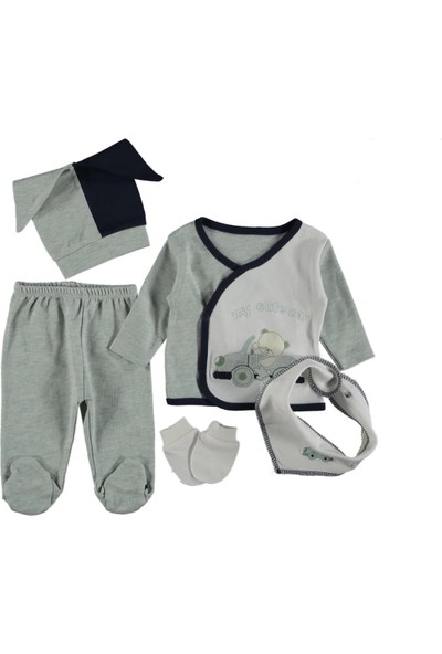 Araba Ayıcıklı 5li Zıbın Seti