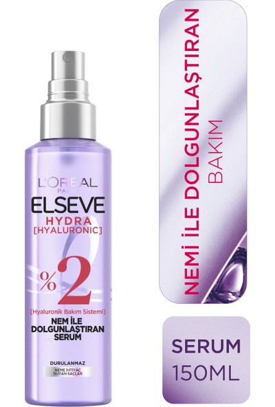 L'oréal Paris Elseve Hydra [hyaluronic] Nem ile Dolgunlaştıran Serum 150ML