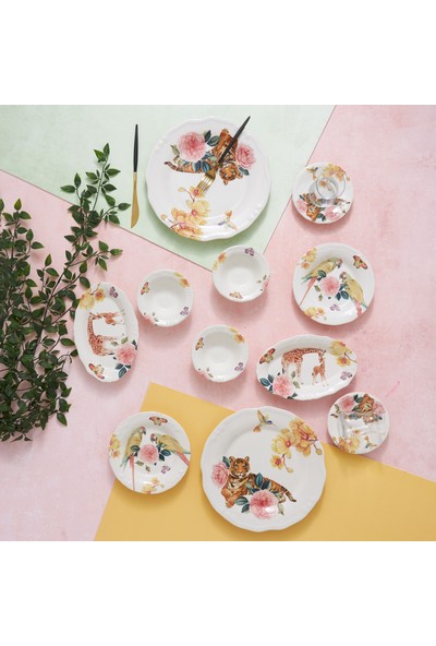 Karaca Madagaskar 26 Parça 6 Kişilik Kahvaltı Takımı