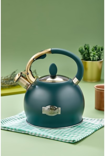 Wonder Nostalji Düdüklü Lüx 3 Litre Klipso Çaydanlık