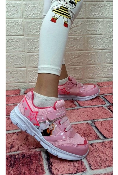 Frozen Yedy Pembe Renk Cırtlı Kız Çocuk Spor Ayakkabı
