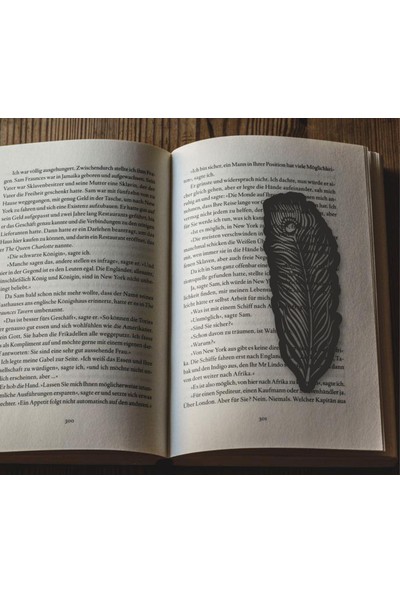 Özel Hediyecim Kuş Tüyü Tasarımlı Kitap Ayracı Özel Hediyecim Kuş Tüyü Tasarımlı Kitap Ayracı