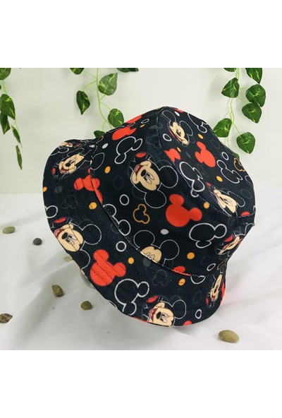 ModaZey Mickey Desenli Bucket Şapka ModaZey Mickey Desenli Bucket Şapka