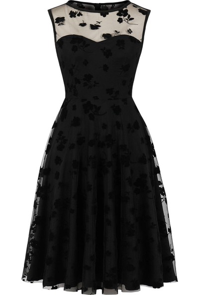 Dazzleco Kadın Kolsuz Dantel Elbise (Yurt Dışından)