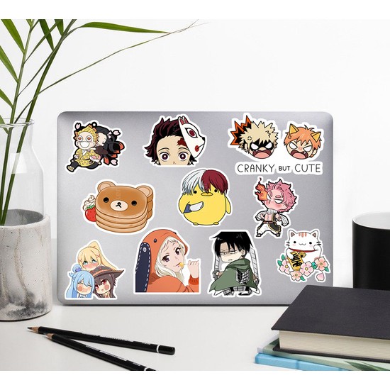 HD Sticker Anime Çizgi Film Laptop Notebook Tablet Sticker Fiyatı