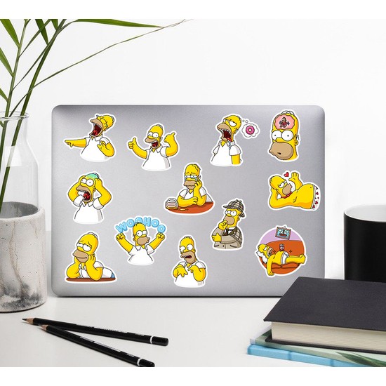 HD Sticker Simpson Film-Dizi Laptop Notebook Tablet Sticker Fiyatı