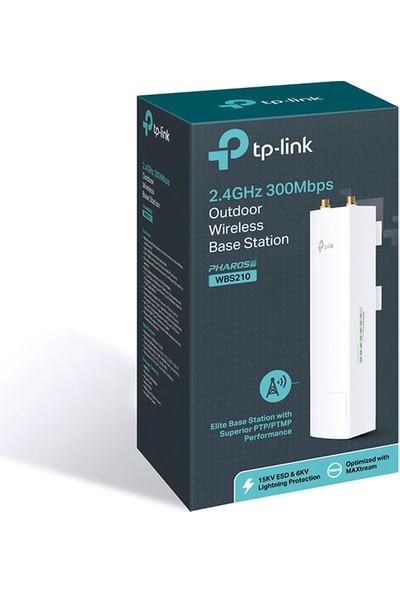 Tp-Link WBS210 2.4GHz 300MBPS Dış Mekan Kablosuz Dağıtım Istasyonu Tp-Link WBS210 2.4GHz 300MBPS Dış Mekan Kablosuz Dağıtım Istasyonu