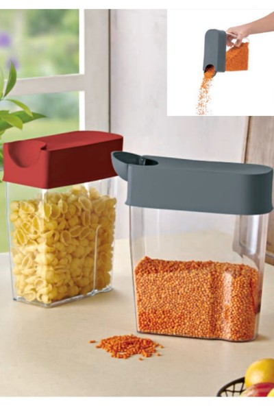 Çarşıdayız 2 Adet Floppy Bakliyat Plastik Saklama Kabı Renkli 1700 ml x 2 Çarşıdayız 2 Adet Floppy Bakliyat Plastik Saklama Kabı Renkli 1700 ml x 2
