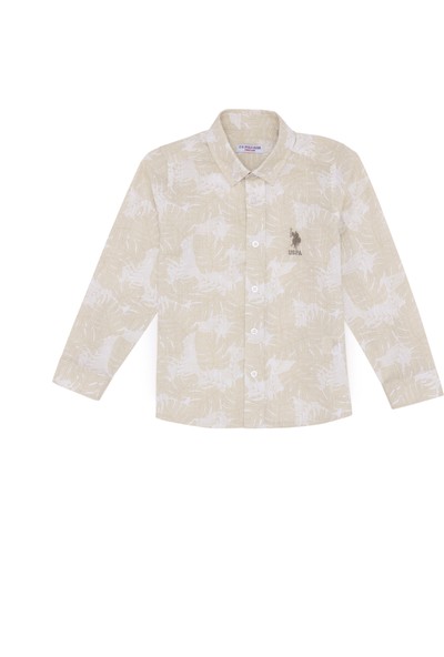 U.S. Polo Assn. Erkek Çocuk Haki Gömlek 50254554-VR027