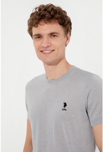 U.S. Polo Assn. Erkek Açık Gri Triko Kazak 50254498-VR001 U.S. Polo Assn. Erkek Açık Gri Triko Kazak 50254498-VR001