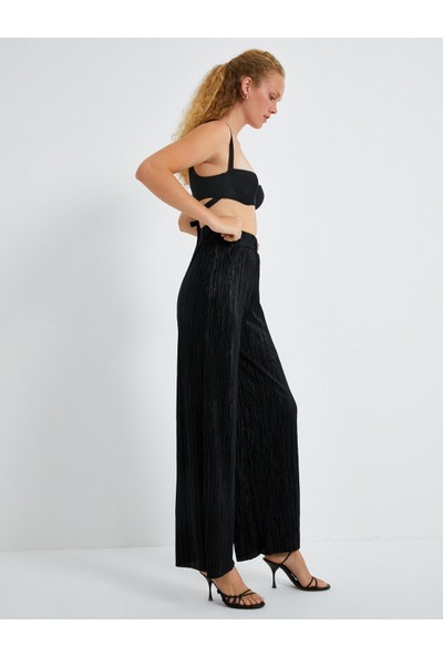 Koton Bol Paça Pırıltılı Pantolon