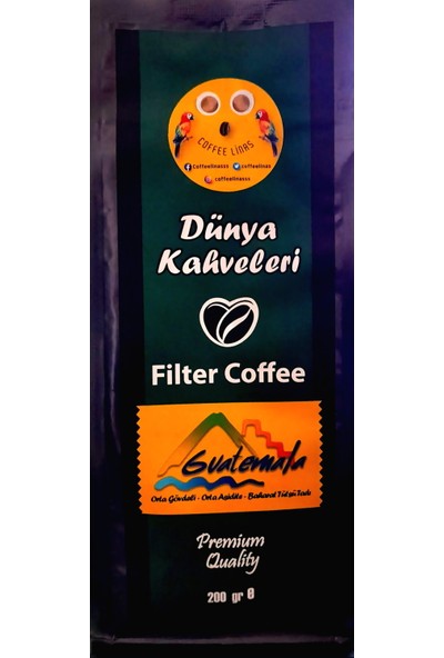 Coffee Linas Guatemala Filtre Kahve 200 G Coffee Linas Guatemala Filtre Kahve 200 G