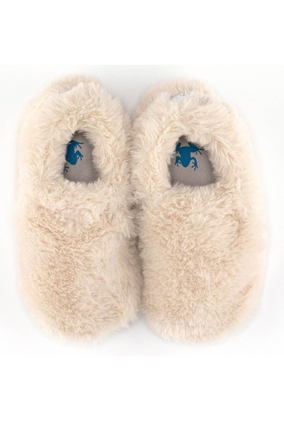 Hopfrög Furry Furry Kırık Beyaz Kürk Patik Hopfrög Furry Furry Kırık Beyaz Kürk Patik