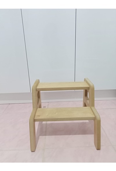 Kendin Tasarla Ahsap Atölyesi MDF Ahşap 2 Li Basamak Tabure Çocuk Kendin Tasarla Ahsap Atölyesi MDF Ahşap 2 Li Basamak Tabure Çocuk