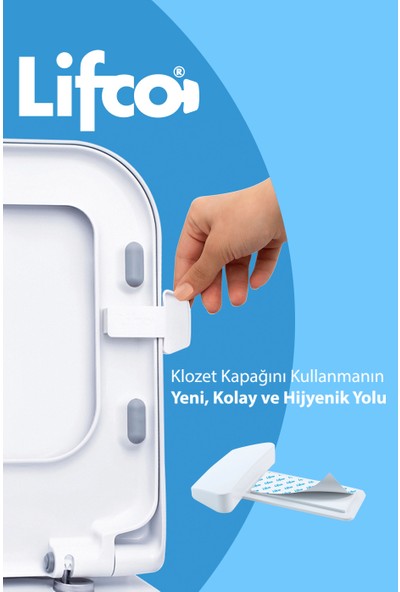 Lifco Klozet Kapak Tutacağı Antibakteriyel Içerikli Tekli Paket