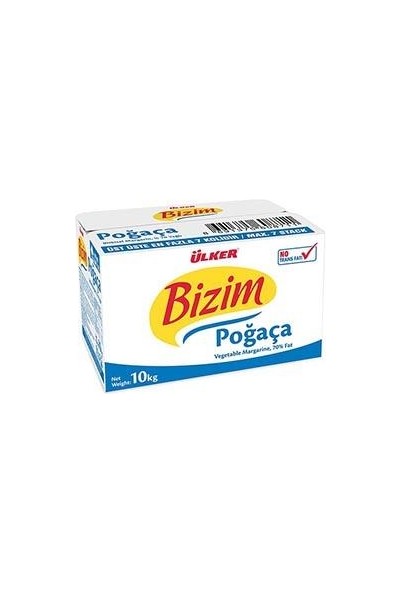 Bizim Poğaça Yağı %60 10 kg Bizim Poğaça Yağı %60 10 kg