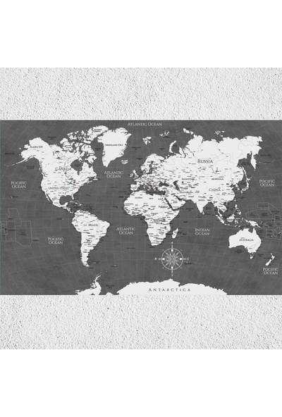 DekorLoft Detaylı Dünya Haritası Duvar Sticker DekorLoft Detaylı Dünya Haritası Duvar Sticker