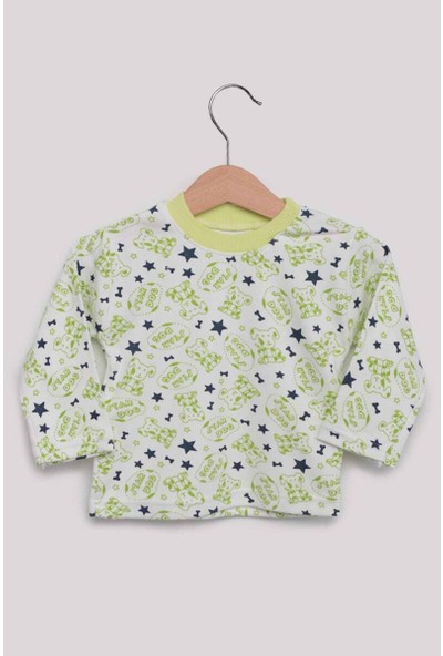 Asel Duru Köpek Desenli Bebek Pijama Takımı | Yeşil