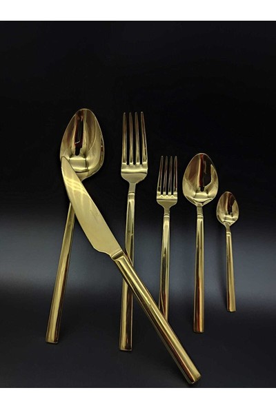 Wessenburg 36 Parça Titanyum Gold Çatal Kaşıkbıçak Seti