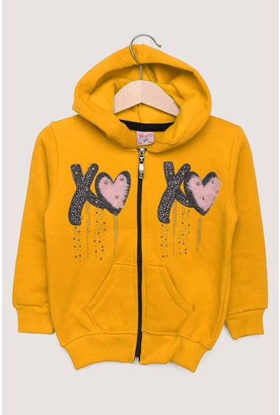 Özmiraç Kapşonlu Üç Iplik Kız Çocuk Hırka 3537 | Sarı Özmiraç Kapşonlu Üç Iplik Kız Çocuk Hırka 3537 | Sarı