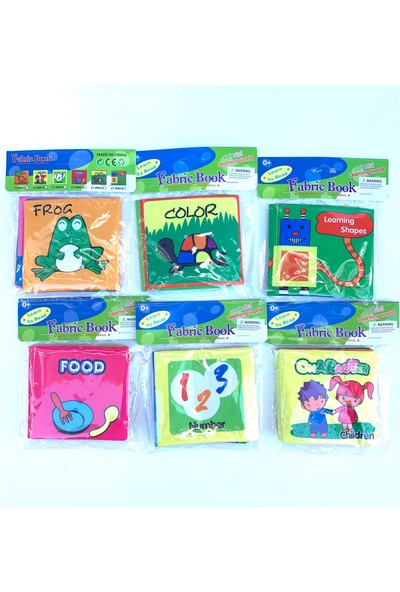 Bayar Ithalat Ingilizce Hışırtılı Yumuşak Eğitici Özellikli Bez Kitap 6lı Set Kod 3 Bayar Ithalat Ingilizce Hışırtılı Yumuşak Eğitici Özellikli Bez Kitap 6lı Set Kod 3