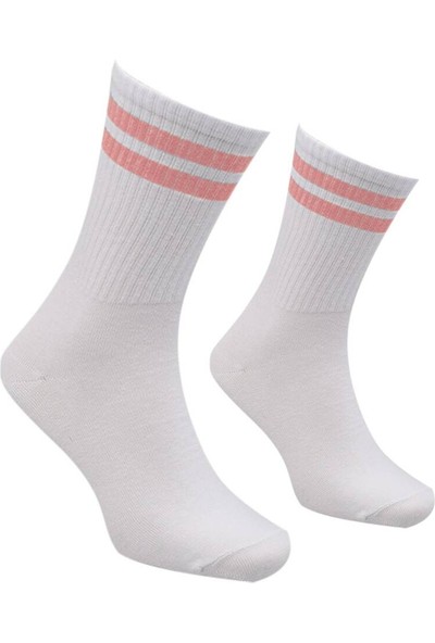 Sahab Çizgili Erkek Tenis Çorabı 7550 | Yavruağzı